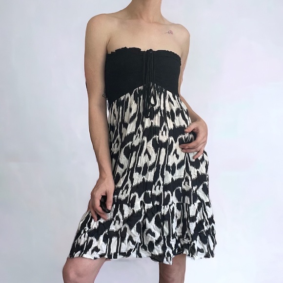 Raviya | Dresses | 3 For 5 Raviya Black And White Strapless Mini Dress ...